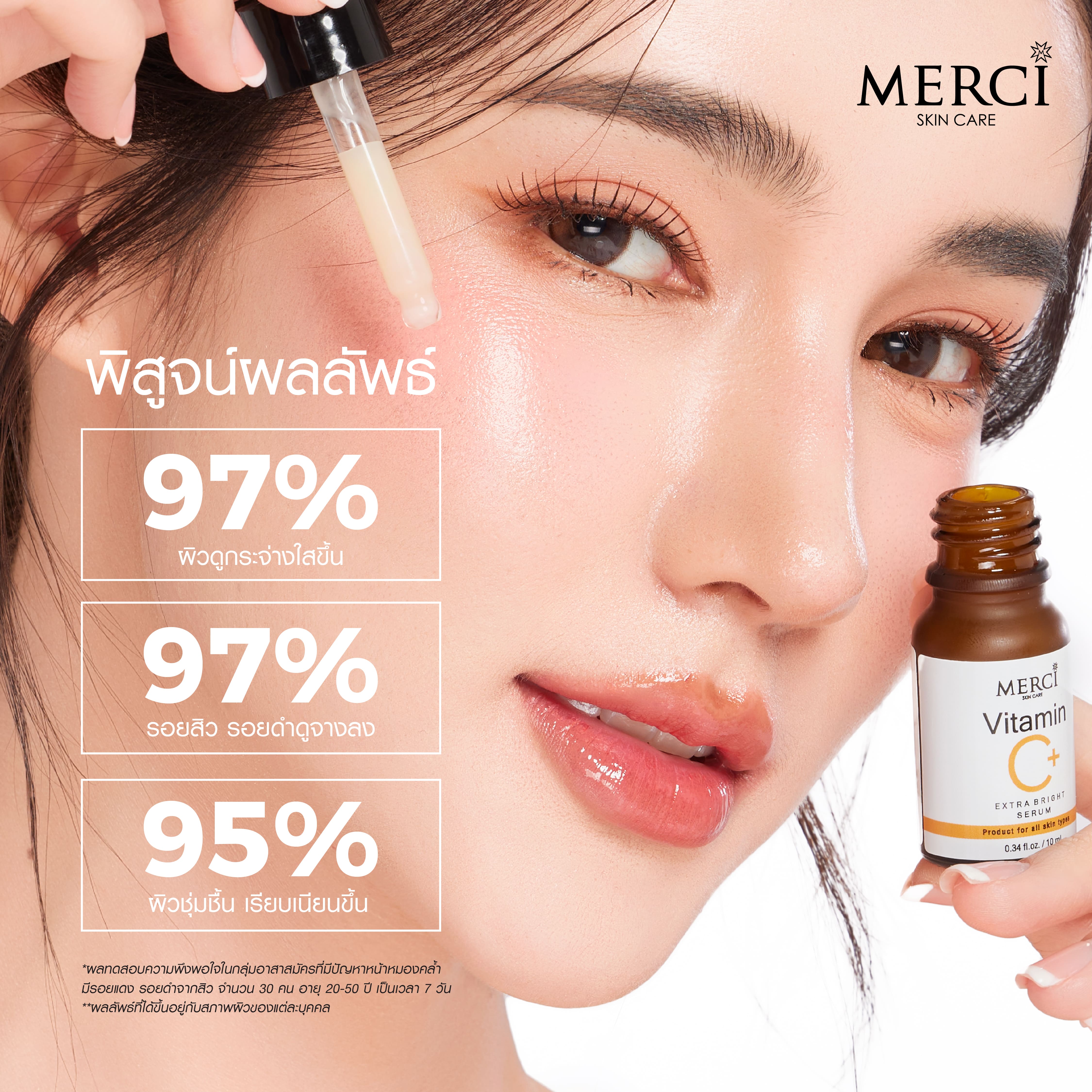 Merci เซรั่มวิตซี เมอร์ซี่ แก้ปัญหาผิวหมองคล้ำ Merci Vitamin C Extra ...