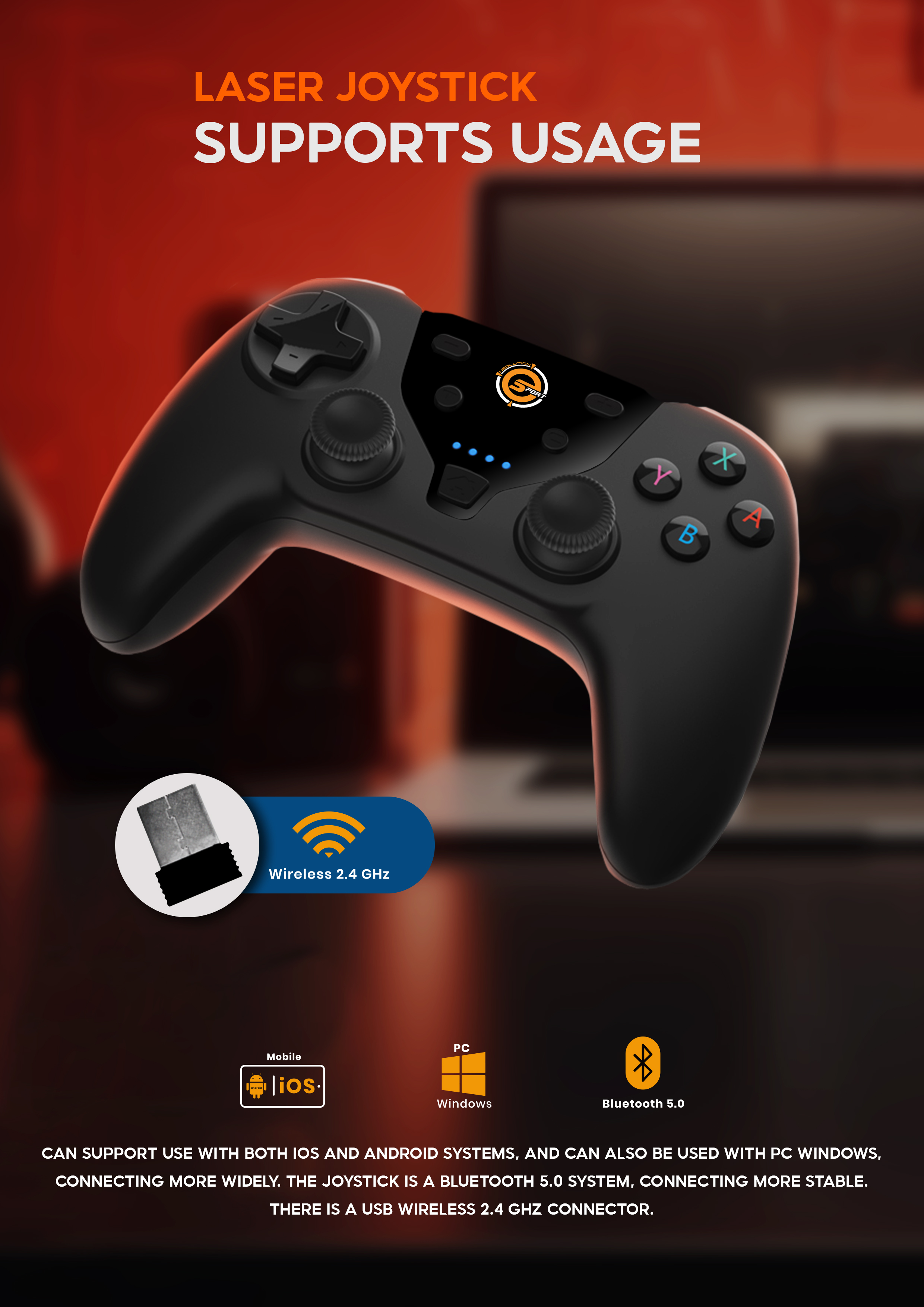 Neolution E-Sport Gaming Controller Laser Joy Games จอย คอนโทรลเลอร์ 3 ...