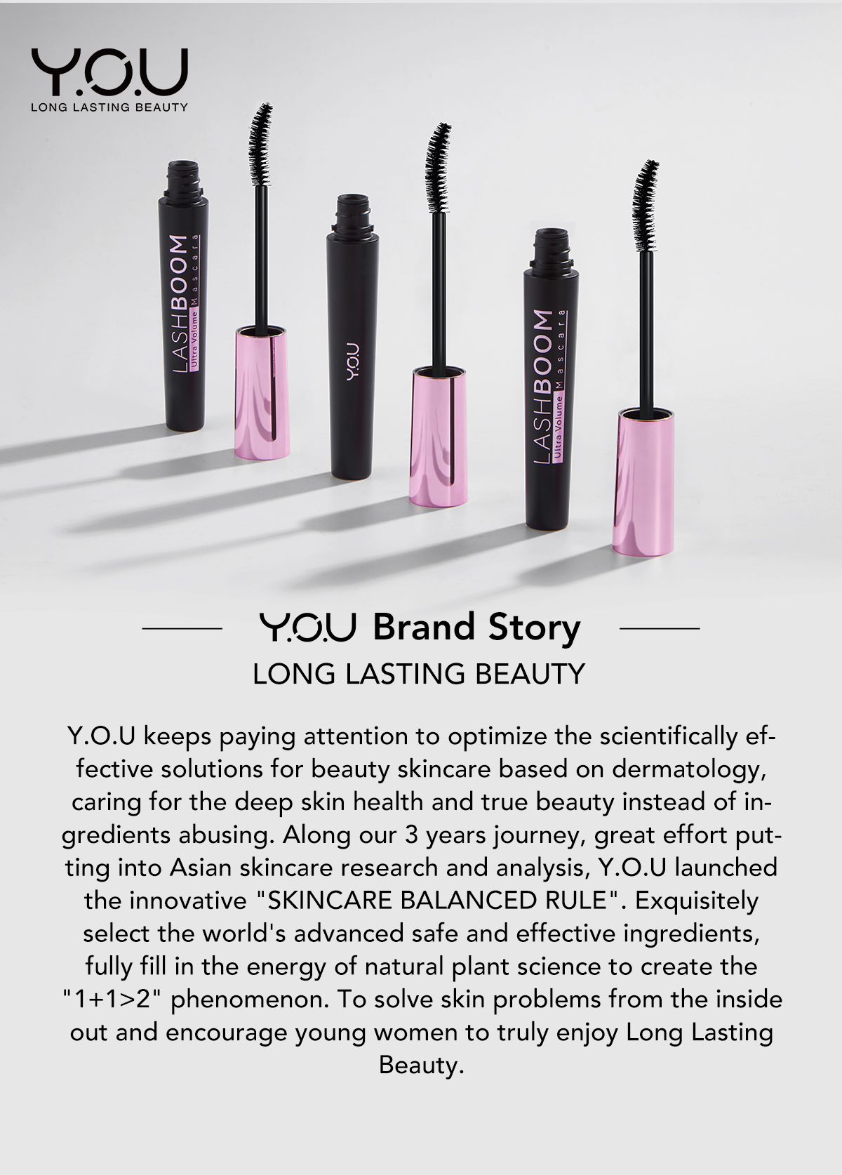 YOU LASHBOOM Ultra Volume Mascara 8g มาสคาร่า เพื่อขนตางอนเด้ง X5 ติดทน ...