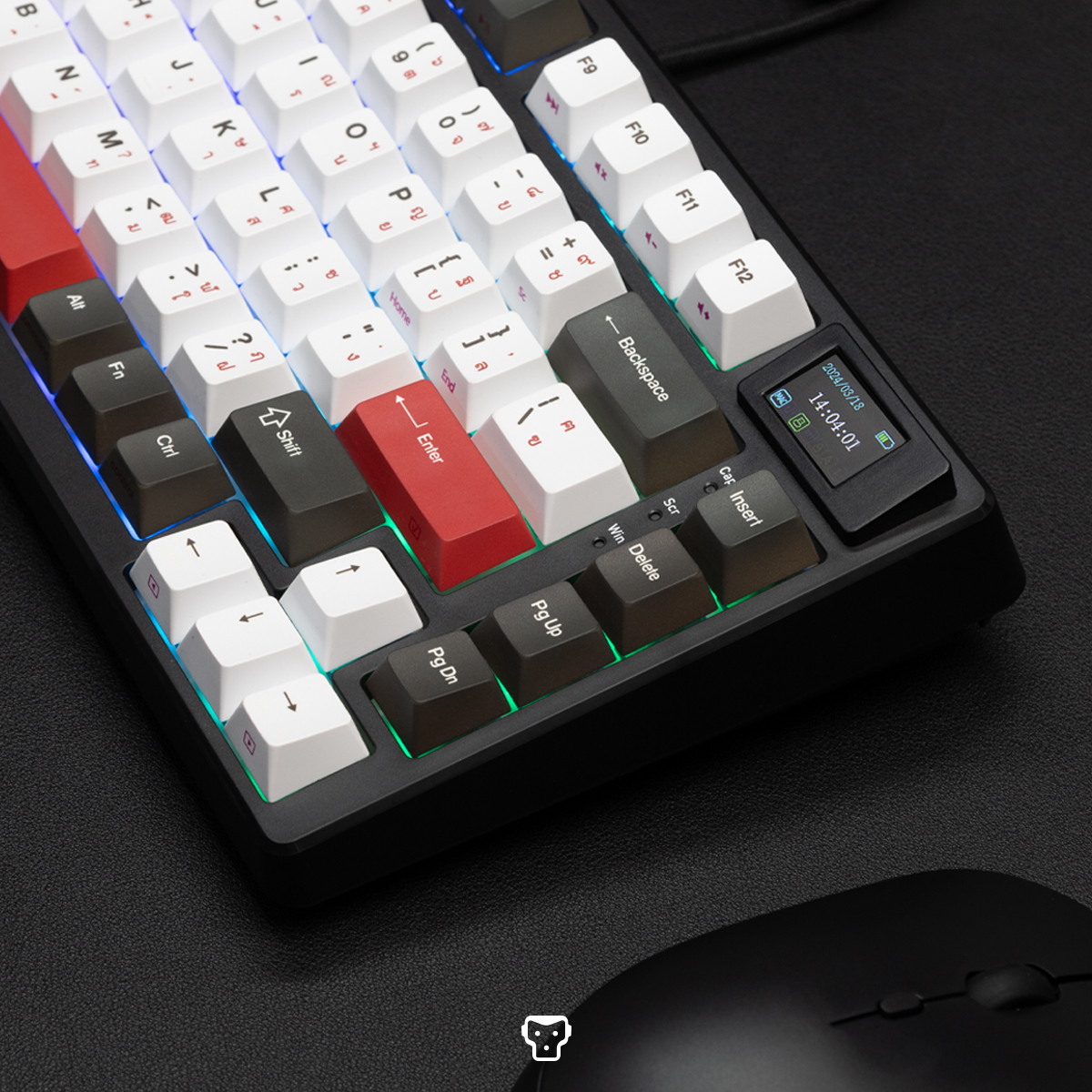 [ประกัน 1 ปี] Saru คีย์บอร์ดเกมมิ่ง Color Tft Kx 81 Jupiter จอ Led