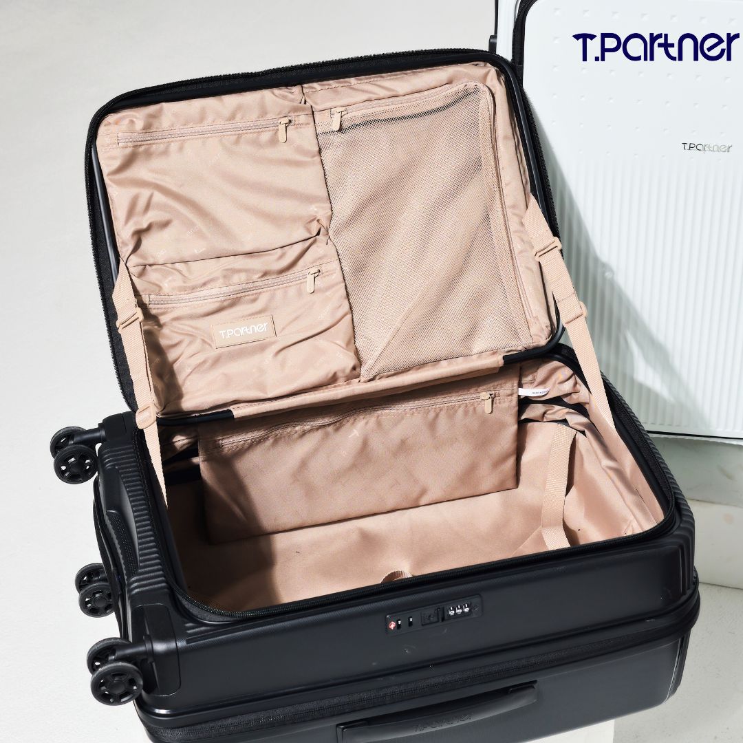 [รับประกัน3ปี ] Tpartner กระเป๋าเดินทางล้อลาก เฟรมซิปฝาเปิดหน้ารุ่น LOOK SERIES ซิปขยายข้าง ...