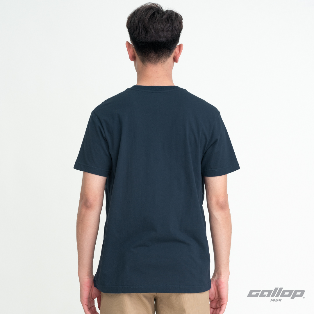 GALLOP : Graphic Tee เสื้อยืดพิมพ์ลาย ผ้าคอตตอนผู้ชาย รุ่น GT9160 สี ...