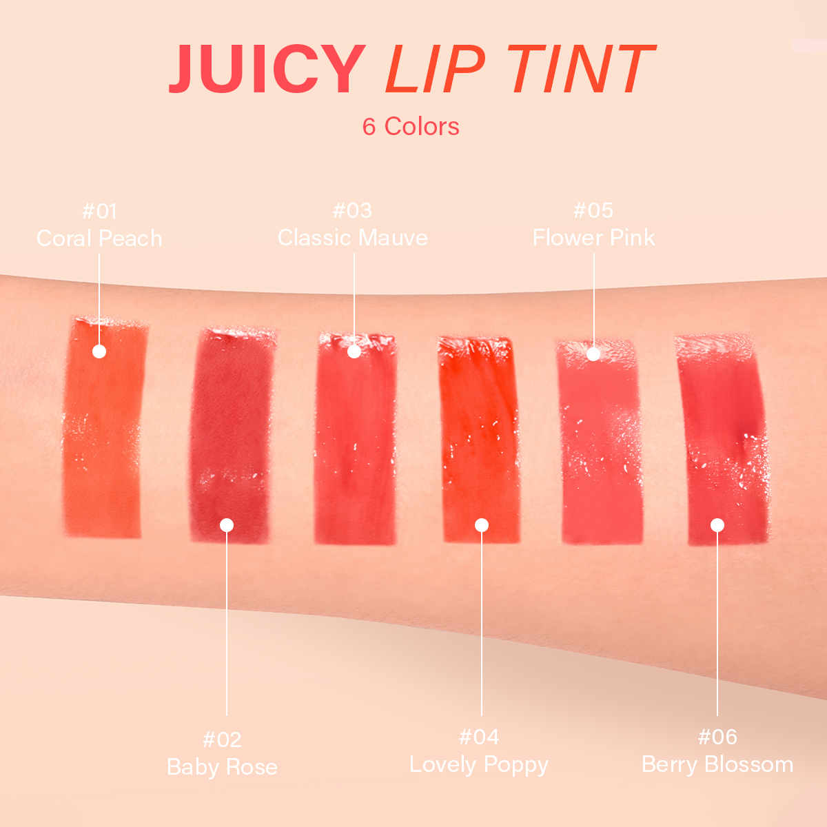 ( 1&3 ซอง ) Merrezca Juicy Lip Tint - Sachet ลิปทิ้นท์ปากฉ่ำวาว เนื้อ ...