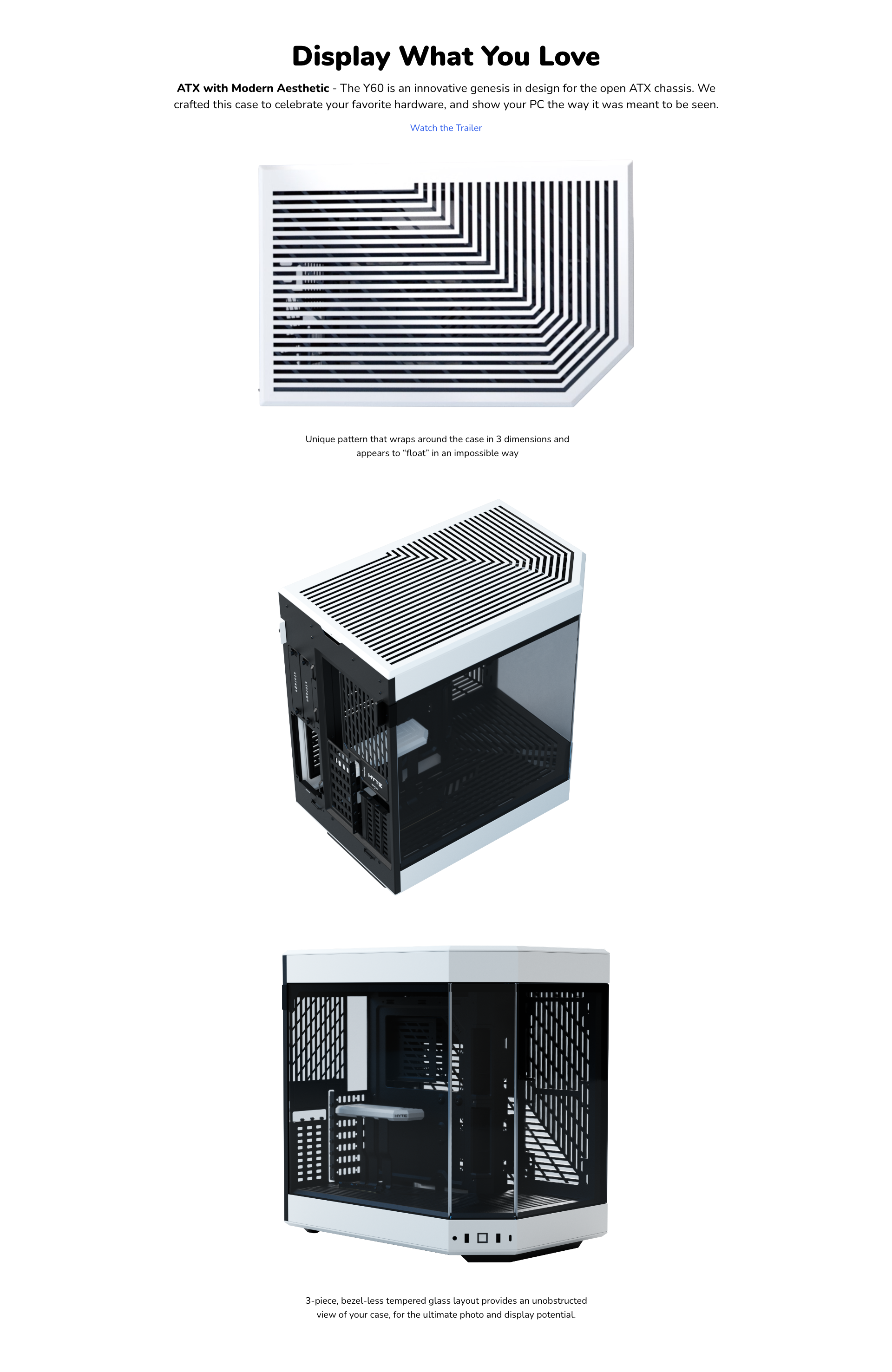 HYTE Y60 SNOW WHITE (Computer case / เคสคอมพิวเตอร์) | Shopee Thailand