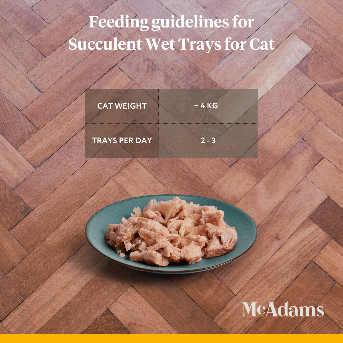 McAdams Cat Succulent Wet Trays Free Range Chicken 100 g อาหารเปียกแมว ...