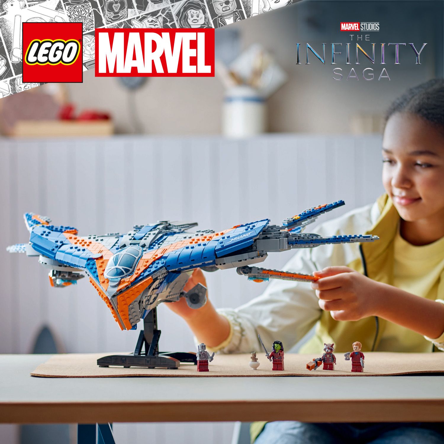 LEGO Super Heroes Marvel 76286 Guardians of the Galaxy: The Milano(2090 ...