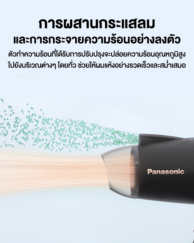 Panasonic รุ่น EH-NE27-KL ไดร์เป่าผม Ionity Hair Dryer (1800 วัตต์) มี ...