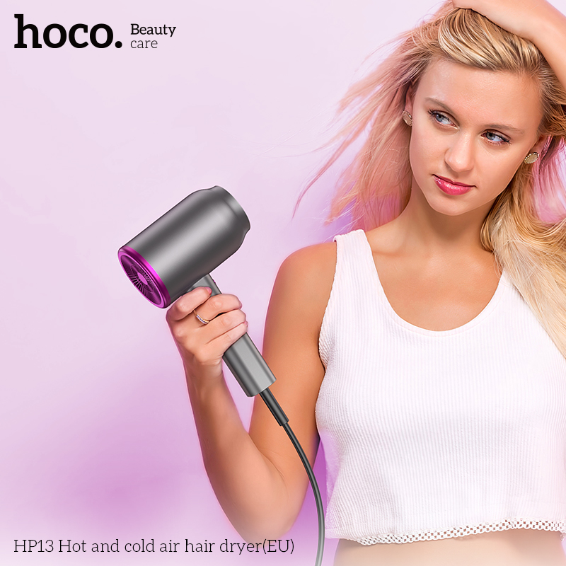 ไดร์เป่าผม HOCO HP13 ไดร์เป่าผมลมร้อนและเย็น 360° หมุนอากาศรวบรวมหัวฉีด ...