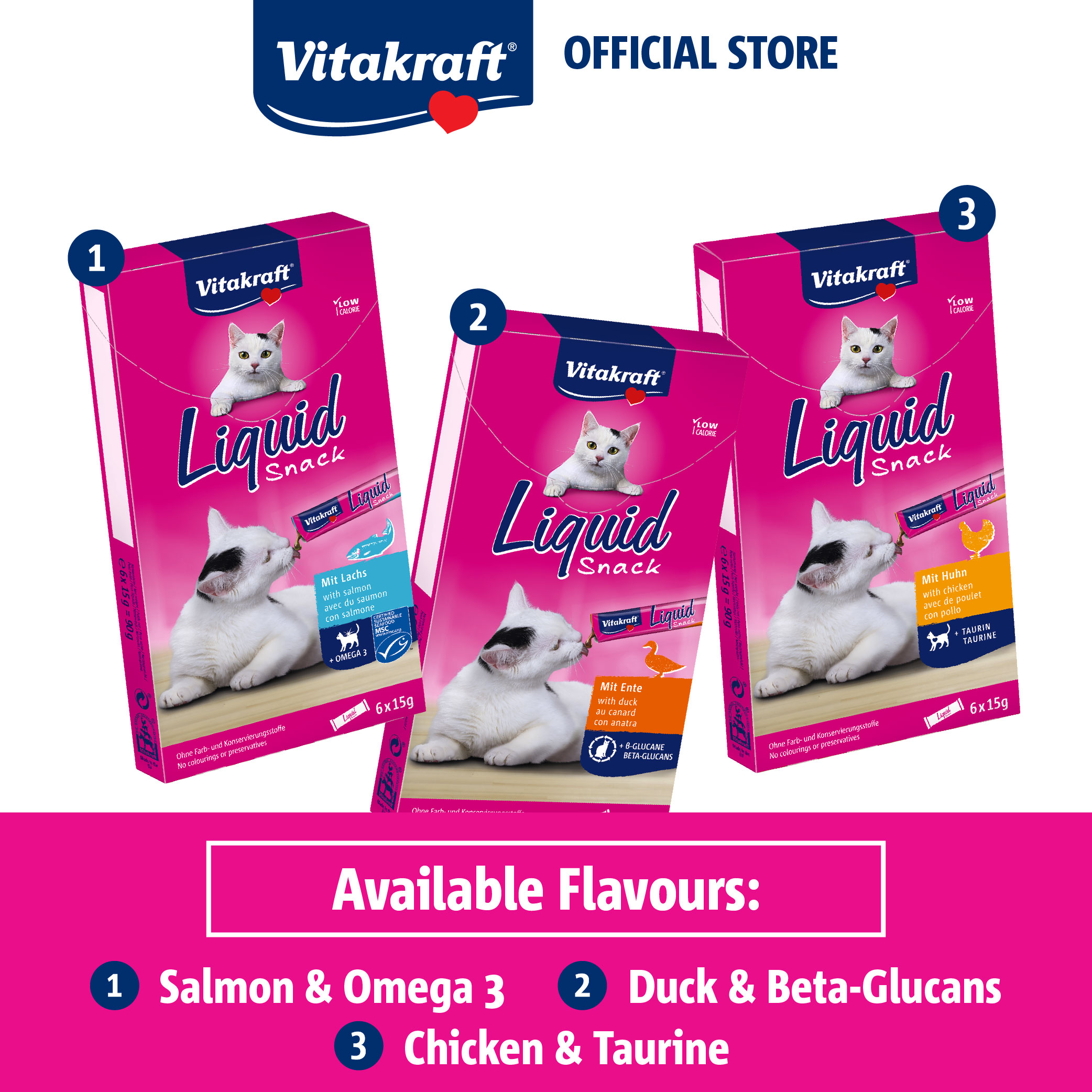 Vitakraft Cat Liquid Snack ขนมแมวเลีย ขนาด 60 กรัม (4 ชิ้น) | Shopee ...