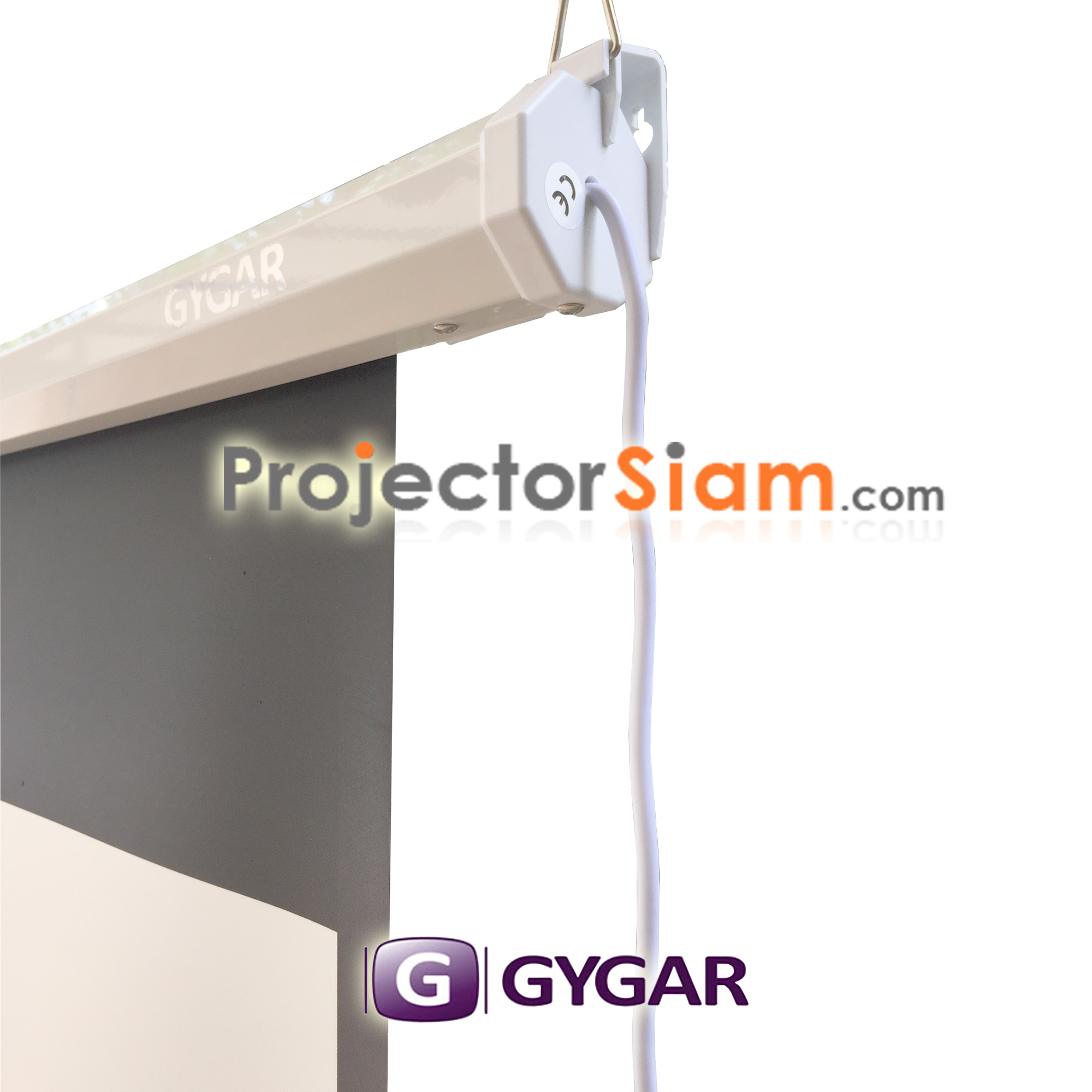 Gygar Motor Screen 180 นิ้ว 16:9 จอโปรเจคเตอร์ รุ่น มอเตอร์ไฟฟ้า พร้อมรีโมทไร้สาย (157 x 88 inch ...