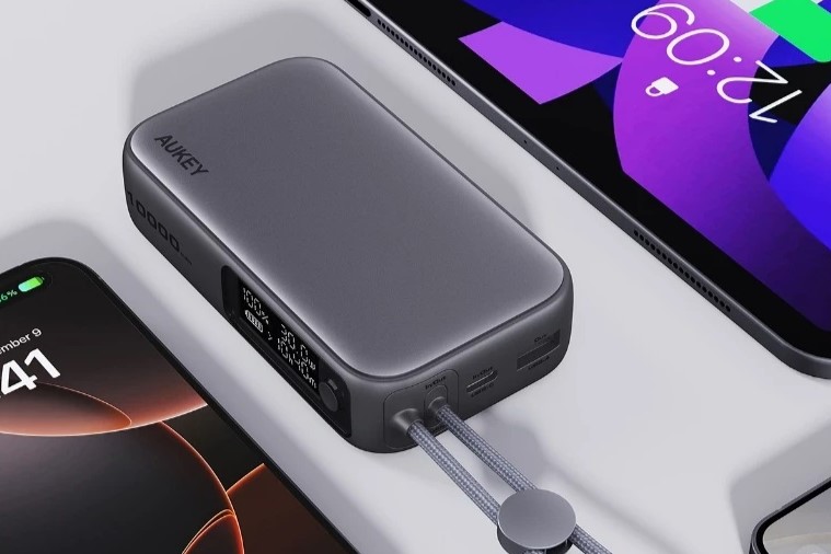 AUKEY PB-Y47 Power Bank (10,000 mAh) Gray พาวเวอร์แบงค์ | Shopee Thailand