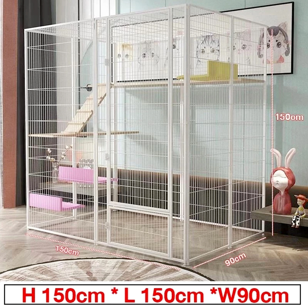 PetStern กรงขังแมว DIY Pet Cage กรงแมวขนาดใหญ่ กรงกระต่าย พื้นที่ว่าง ...