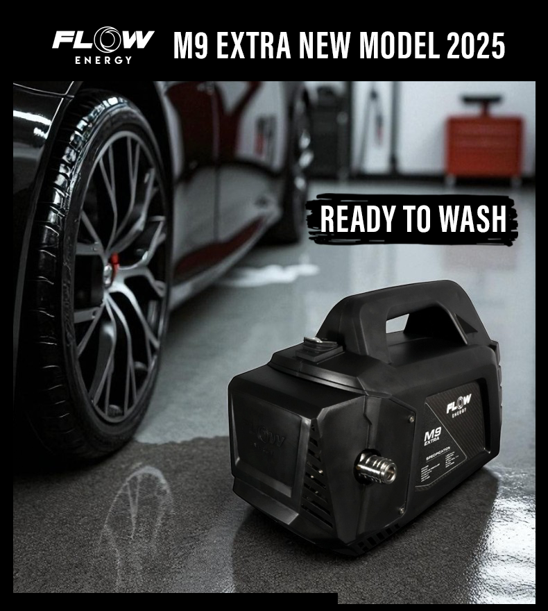 Flow Energy - New Model เครื่องฉีดน้ำแรงดันสูงรุ่น M9 EXTRA น้ำแรงไม่มี ...
