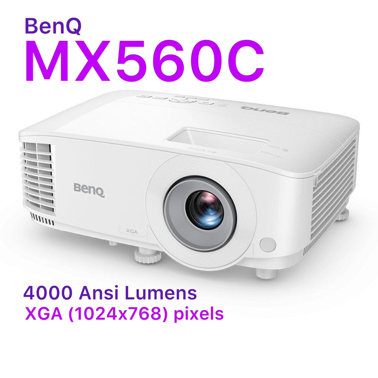Projector BenQ MX560C XGA 4000 Ansi Lumens รับประกัน 3 ปี เครื่อง ...