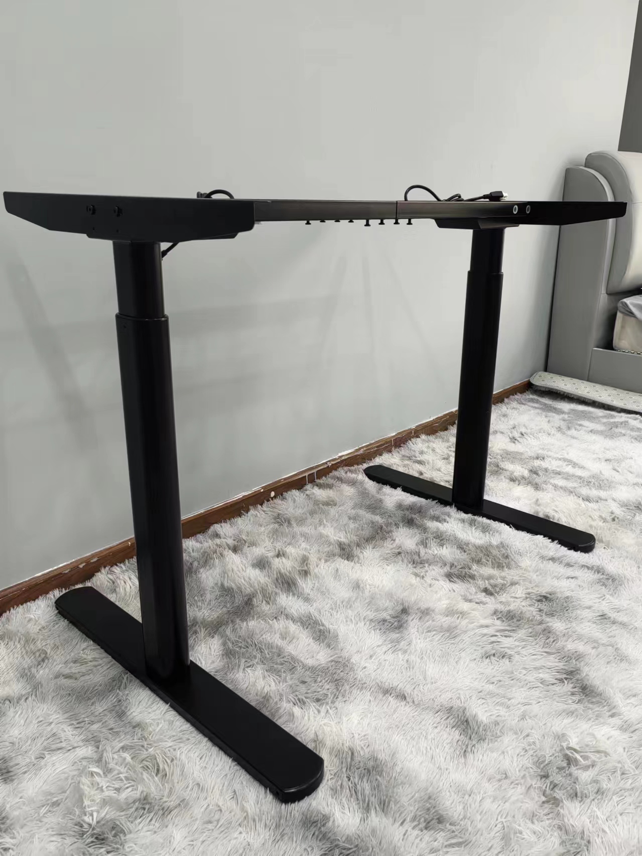 Dual motor- Electrically adjustable table base legs Retractable table ...