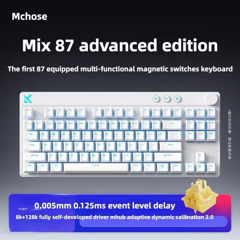 MCHOSE Mix 87 Multi-Function Magnetic Switch Keyboard คีย์บอร์ดลูกบิด ...