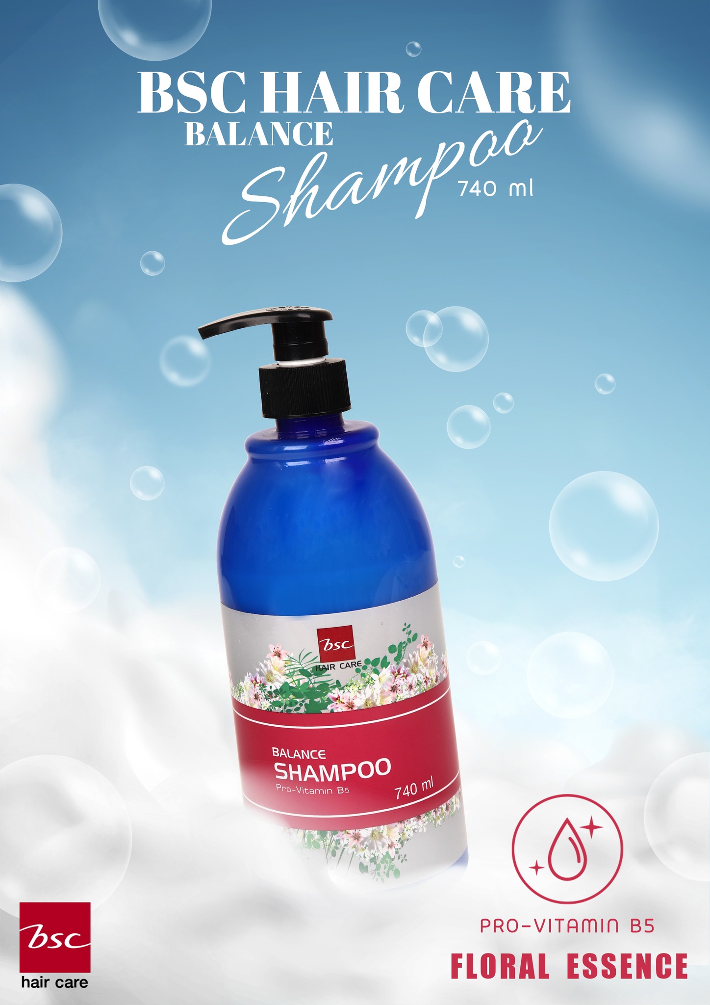 Bsc hair care ชุดเซ็ทบาลานซ์เเชมพู 740 ml เเละบาลานซ์ครีมนวด 740 ml ...