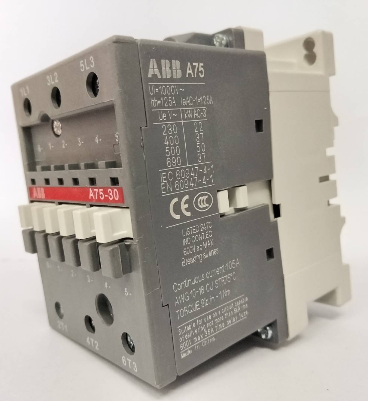 ABB Magnetic Contactor A75-30-11 220V | Shopee Thailand