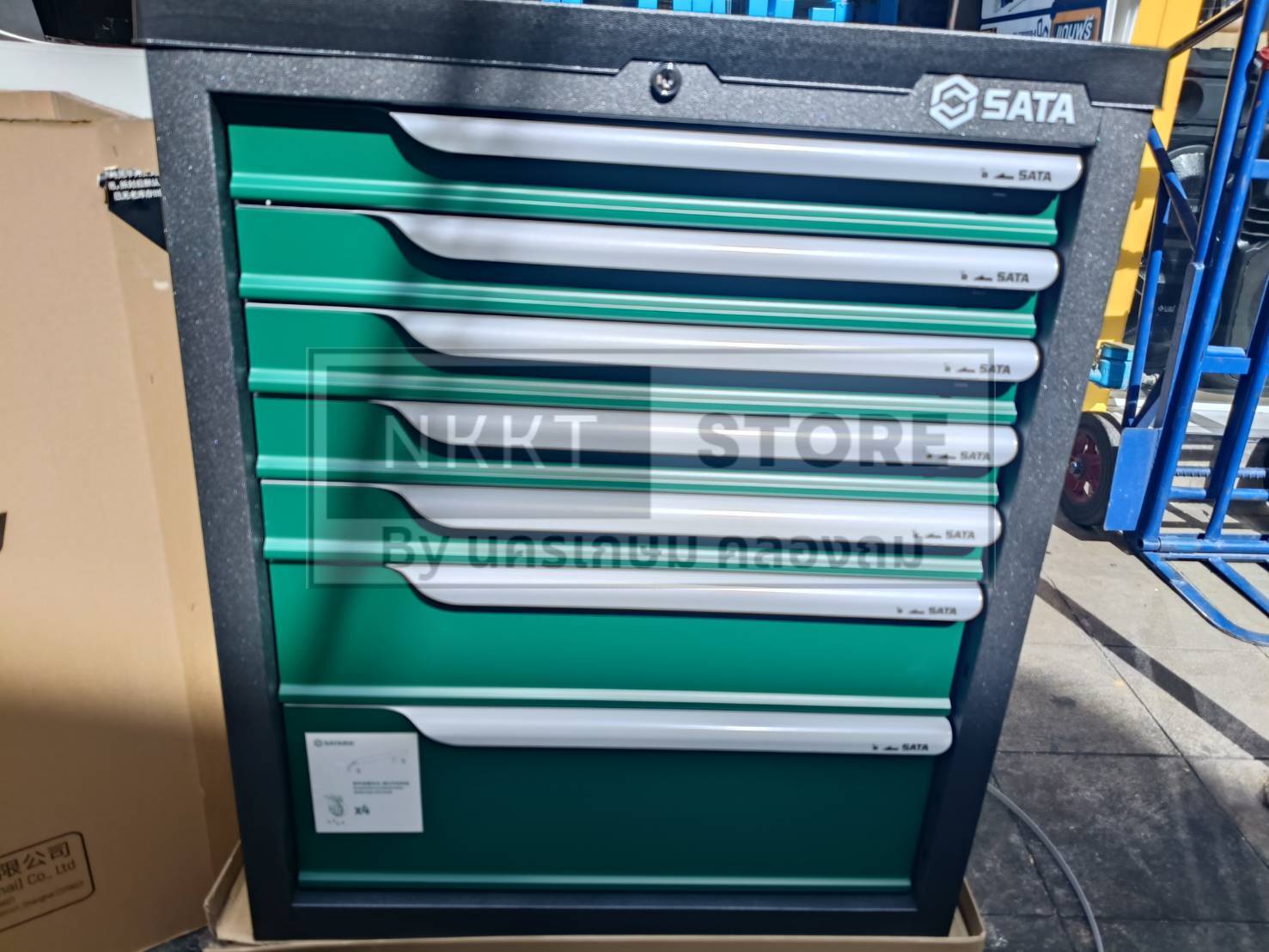 95126-SATA ตู้เครื่องมือรถเข็น 7 ชั้น พร้อมกุญแจล๊อค ด้ามเข็น และ ล้อ ...