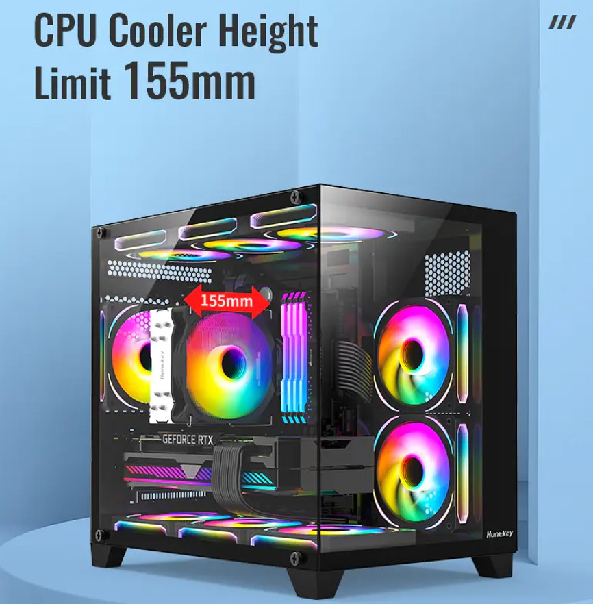 Huntkey S920 Storm เคส M-ATX ใส่พัดลม 9 ตัว USB3.0 เคสเล็ก ระบายอากาศดี ...