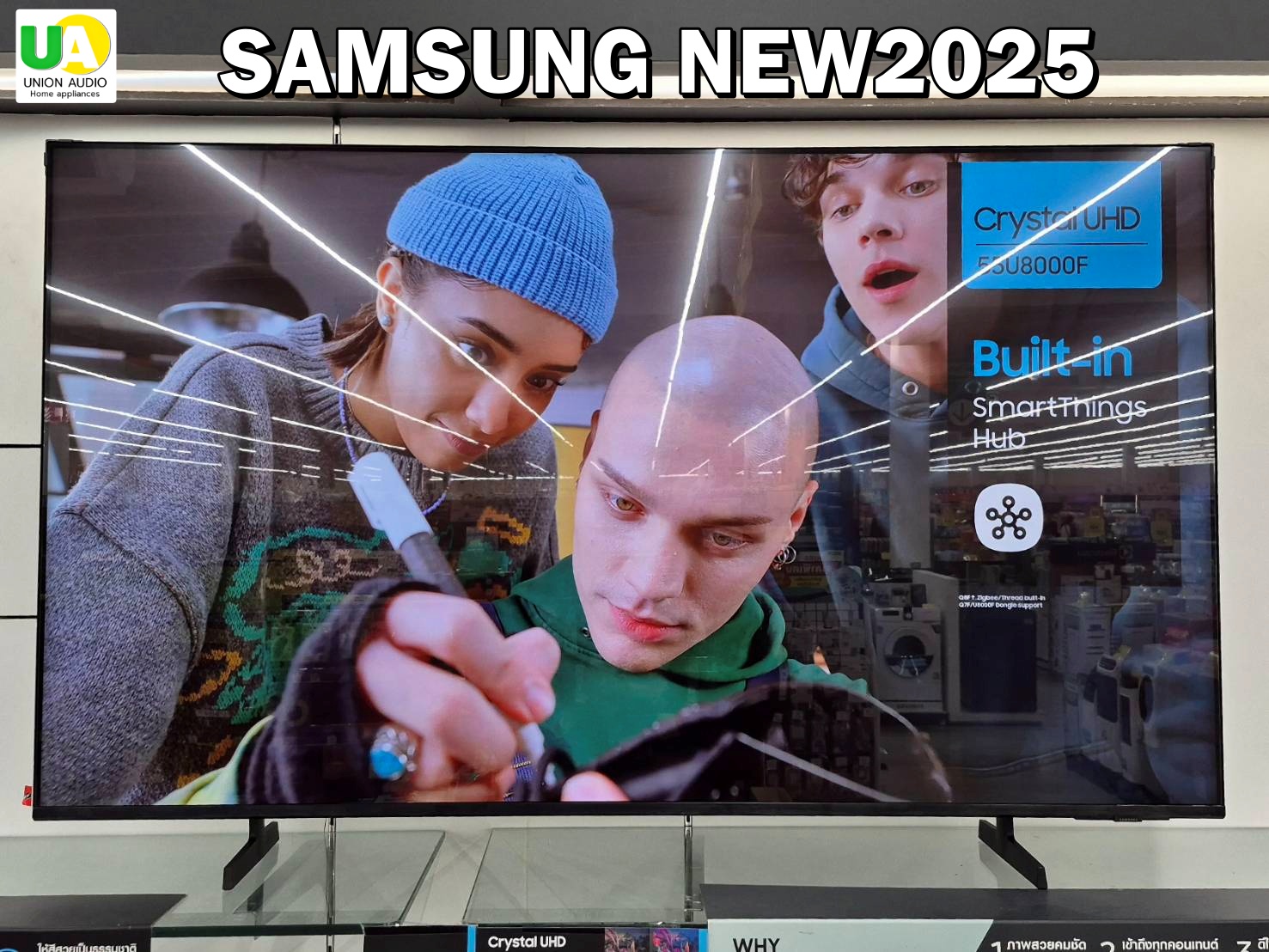 SAMSUNG TV [NEW2025] รุ่น UA65U8500FKXXT ขนาด 65นิ้ว 4K UHD รีโมทคำสั่งเสียง One UI Tizen ...