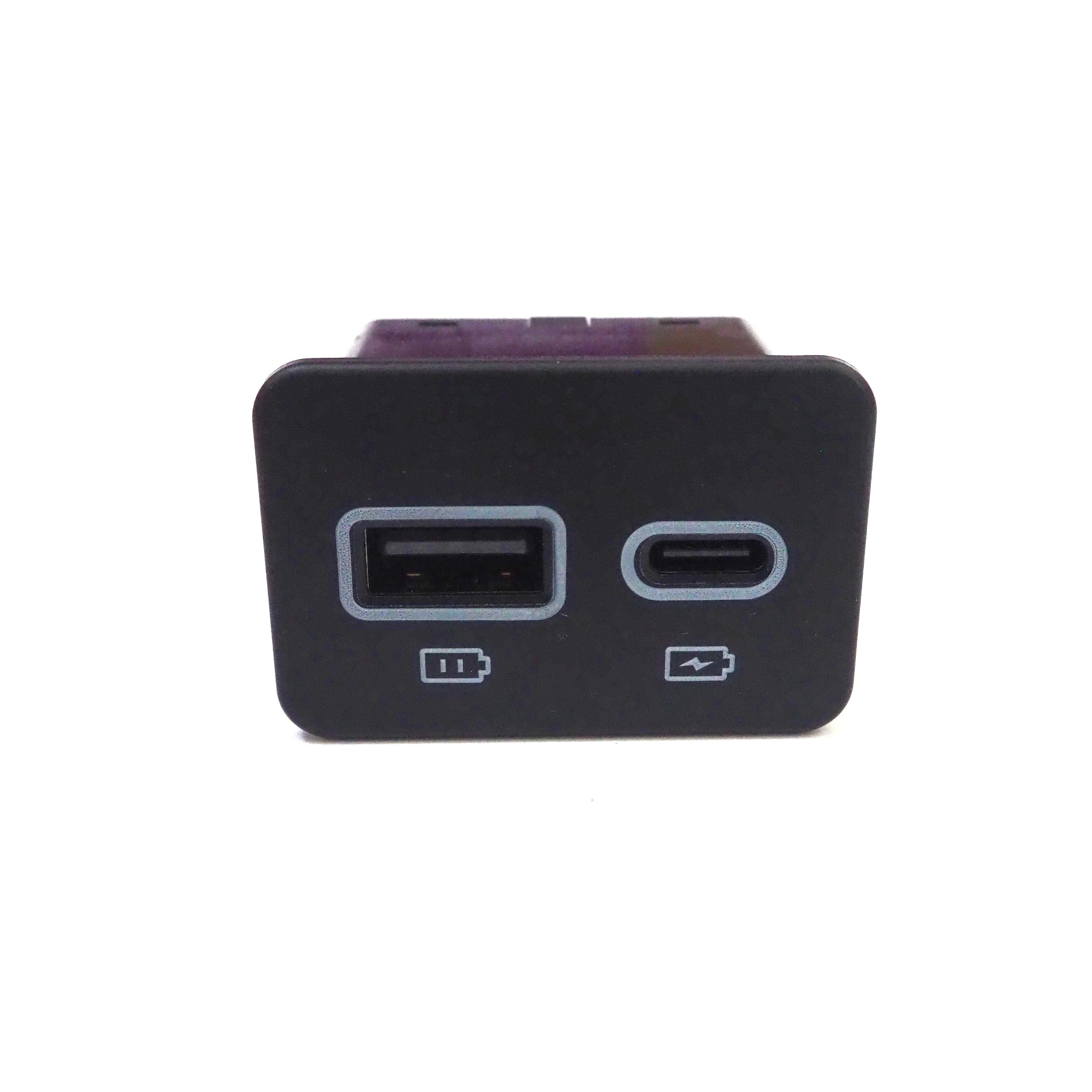 (ราคาต่ออัน) ช่องชาร์จ (รุ่น GL8) ดัดแปลง/ติดตั้งในรถยนต์ ติดเบาะรถ ช่องเสียบ 2 ช่อง USB type A ...