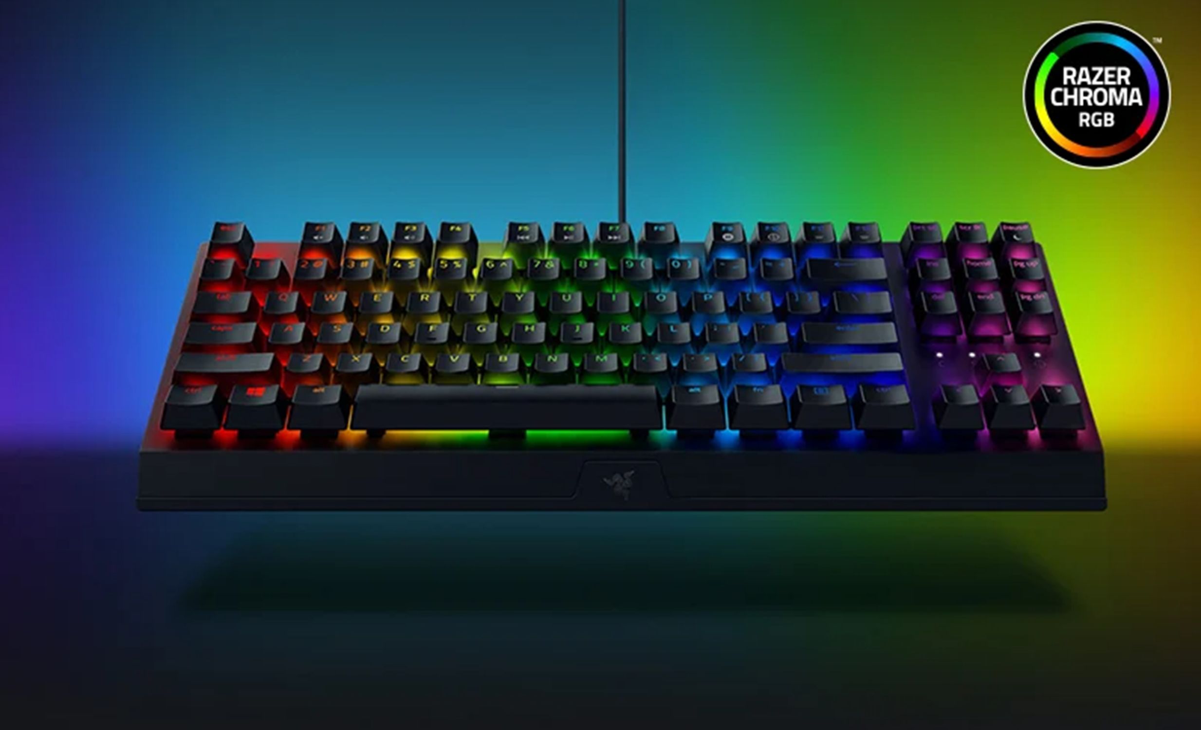 KEYBOARD (คีย์บอร์ด) RAZER BLACKWIDOW V3 TENKEYLESS (RAZER YELLOW ...