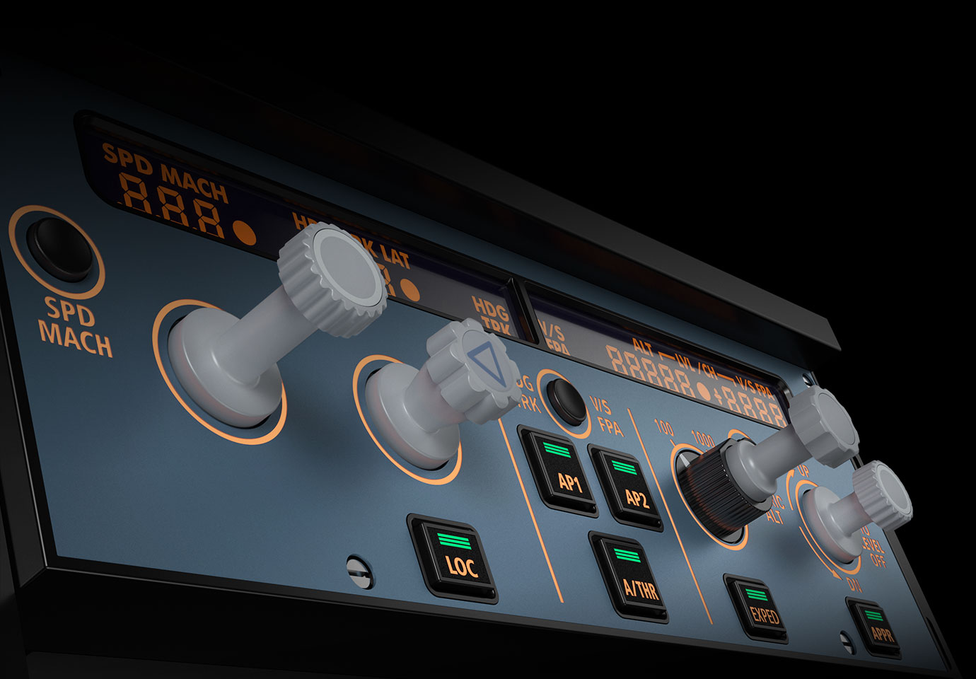 WINCTRL (WINWING) FCU Unit1 AIRBUS แผงควบคุมเครื่องบิน Flight Control ...