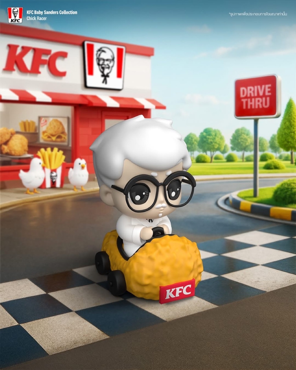 Kfc 2025ผู้พันแซนเดอร์สด้วยแก๊งกล่องจุ่ม KFC BABY SANDERS COLLECTION ...