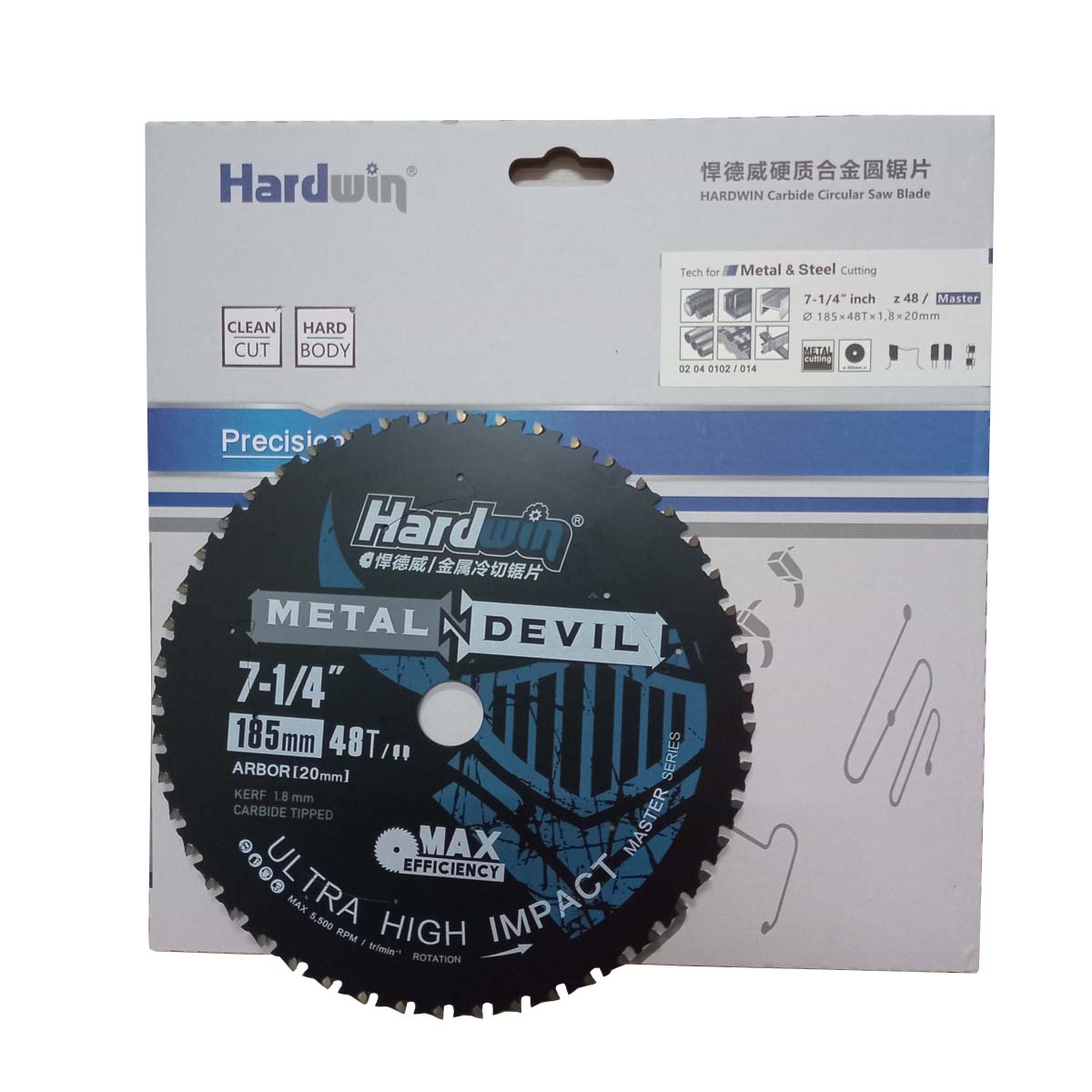 ใบเลื่อยวงเดือนตัดเหล็ก Hardwin รุ่น Metal Devil ใบเลื่อยตัดเหล็ก Cricular Saw Blade for Metal ...