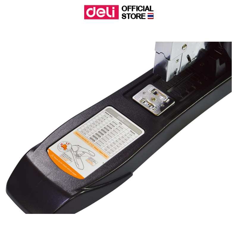 Deli 0395 Heavy Duty Stapler เครื่องเย็บกระดาษ รุ่นประหยัดแรง 210 แผ่น ...