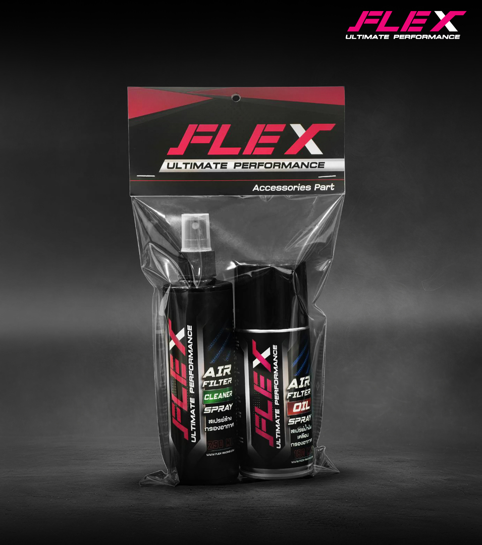 ชุดสเปรย์ทำความสะอาดและเคลือบกรองอากาศ FLEX AIR FILTER CLEANER SPRAY ...