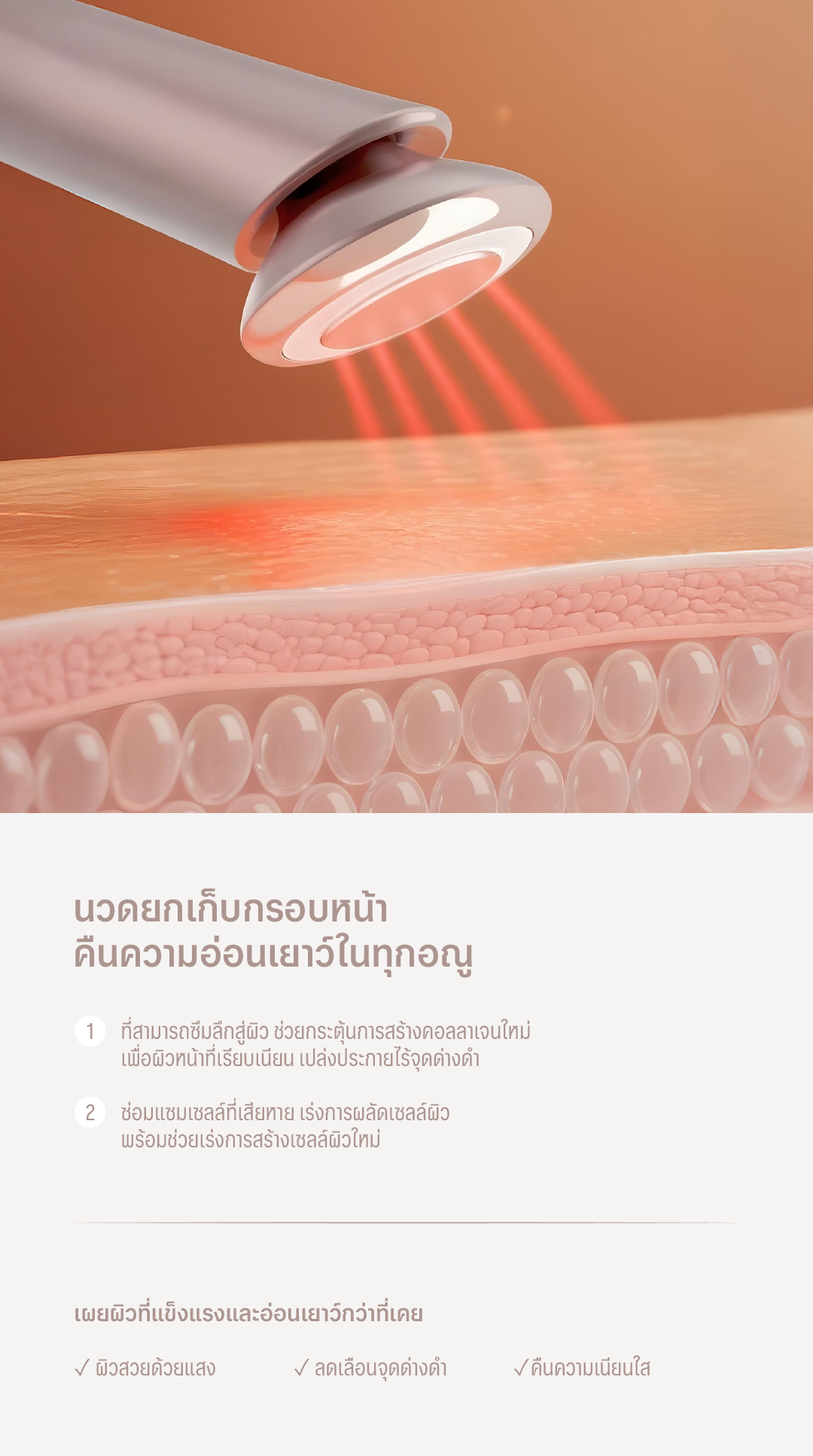 Puri เซตอัพลิ้ทฟ์อัพผิวเด็ก เซต3ชิ้น EMS Uplift Device & PDRN Gel ...