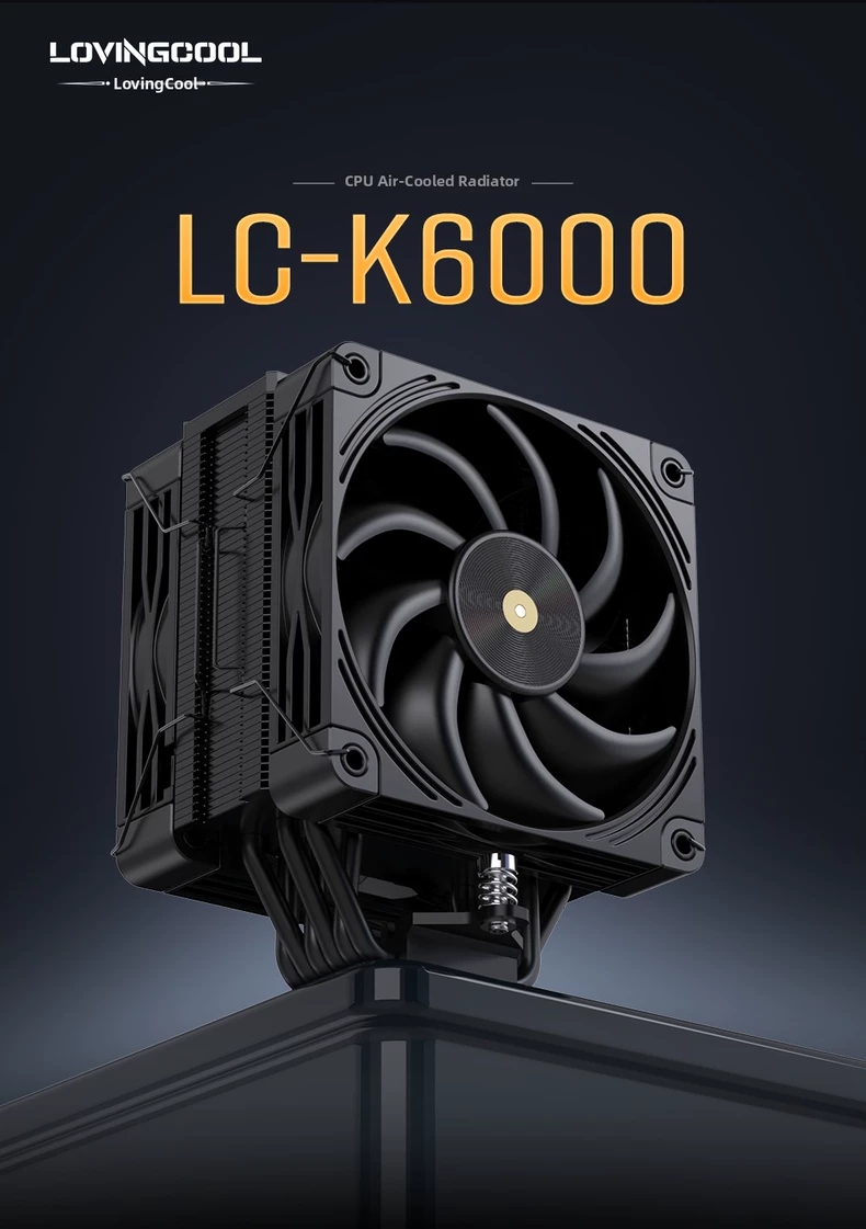 CPU AIR COOLER (พัดลมซีพียู) LOVINGCOOL K600 / K6000 Intel LGA115X / 1200 / 1700 AMD: AM3 / AM4 ...