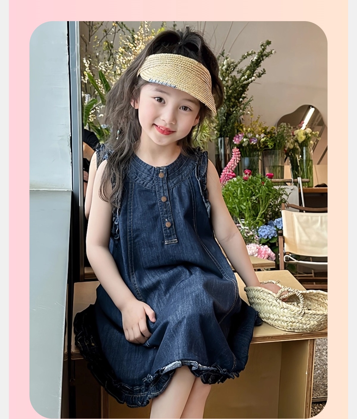 PRINCESS KESLI ชุดเดรสเด็กผู้หญิง ชุดกระโปรงยีนส์ แฟชั่น สําหรับเด็ก ...