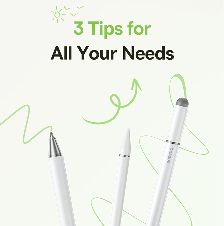 Baseus ปากกาสไตลัส ปากกาแท็บเล็ต รุ่น Smooth Writing 3 Wired Charging ...