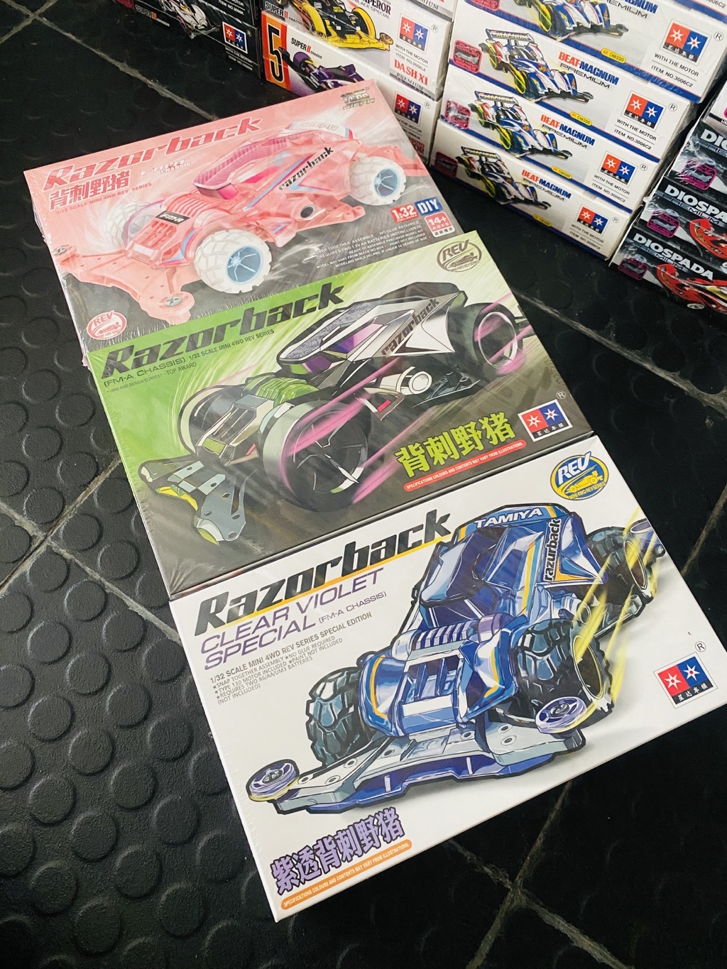 รถทามิย่า mini4wd รุ่น Razorback premium MODEL DAXING / JIEPIN | Shopee ...