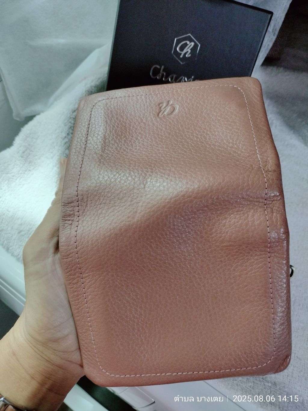(used) กระเป๋าสตางค์ หนังแท้ charin bag รุ่น souffle สภาพดี | Shopee ...