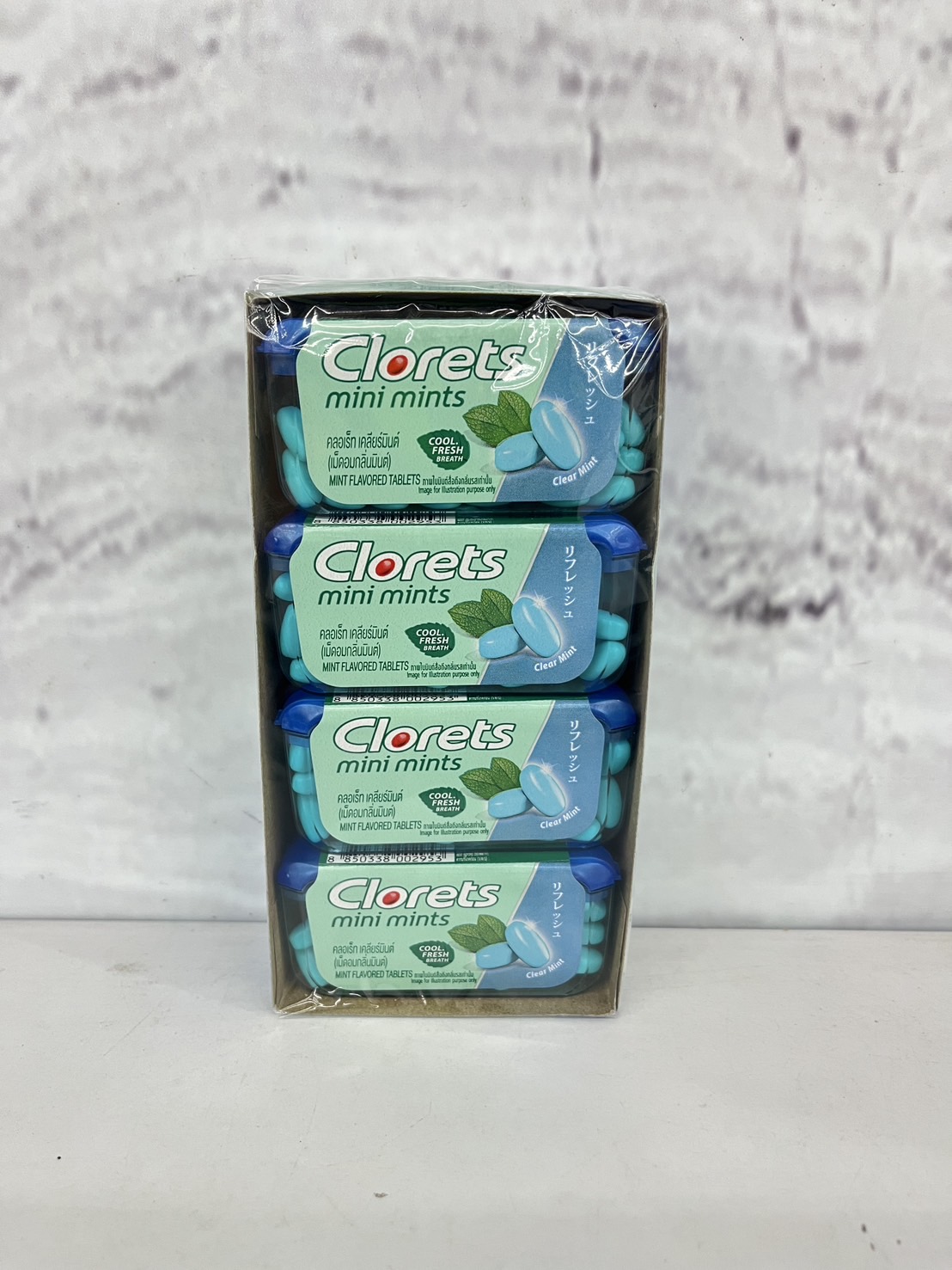 Clorets mini mints คลอเร็ท เคลียร์มินต์ (เม็ดอมกลิ่นมินต์) นำ้หนักสุทธิ ...