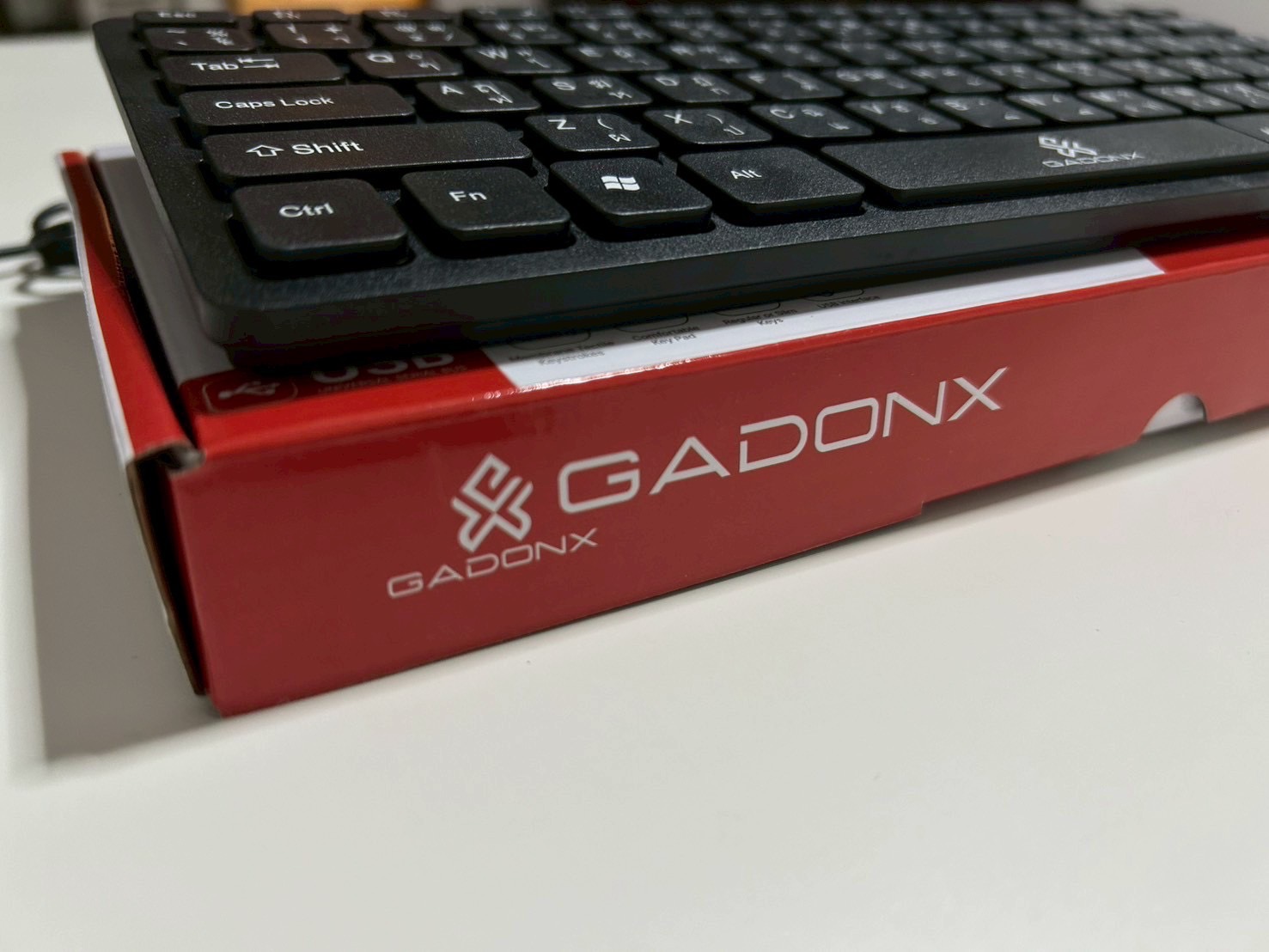 GADONX GX-KB-8302 คีย์บอร์ด USB มีสาย พิมพ์ไทย อังกฤษ คีย์บอร์ดทำงาน คีย์บอร์ดพกพา Keyboard Mini ...