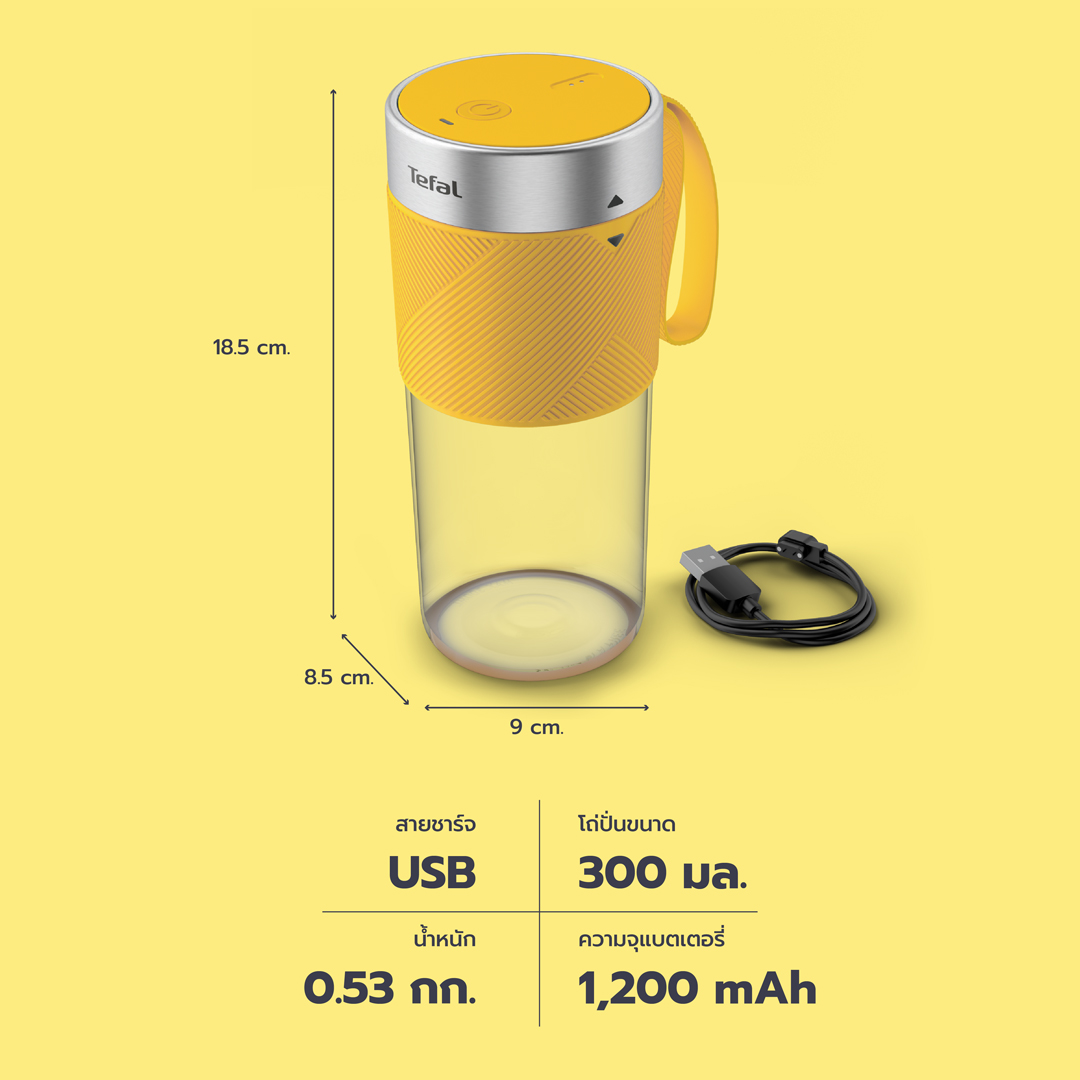 (กรุงเทพฯส่งด่วน)Tefal เครื่องปั่นแบบพกพา Lightmix Blender เครื่องปั่น ...