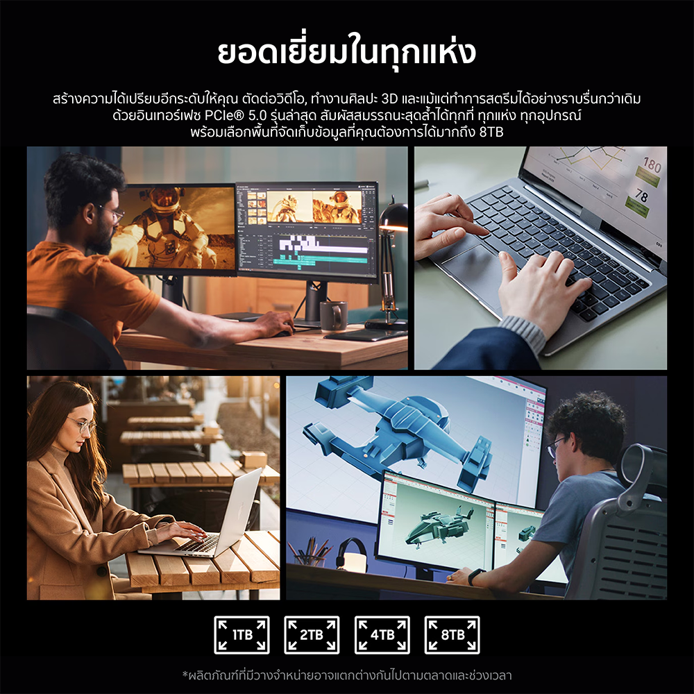 [ลดเหลือ 5261] SAMSUNG 9100 PRO SSD M.2 14,800 / 13,400 MB/s ความจุ 1TB / 2TB / 4TB - 5Y ...