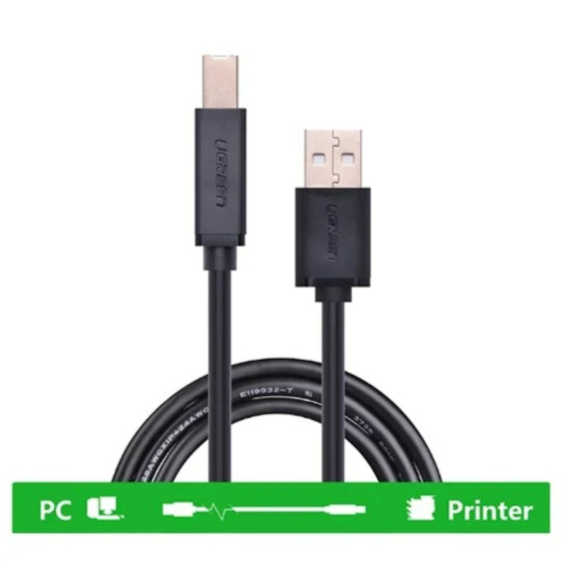 สาย UGREEN USB-A to USB-B Printer Cable 3 เมตร สีดำ by BB Beyond D-Box | Shopee Thailand