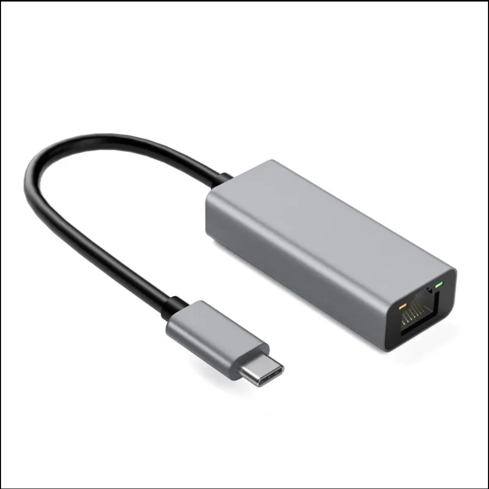 1000Mอะแดปเตอร์เครือข่ายอีเทอร์เน็ต USB 3.0 Type C ตัวผู้ถึง RJ45 Lan ...