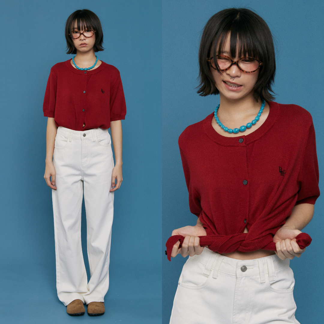 Bemingtop979(S-M)Mini Ver.3 Knit คาร์ดิแกนแขนสั้นผ้านุ่ม ใส่สบาย ต่อยอด ...