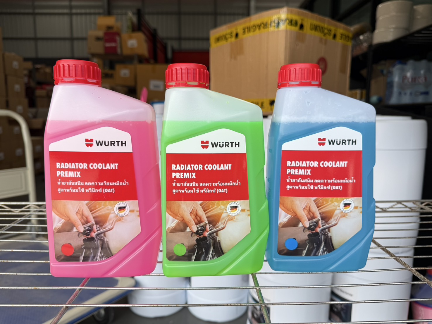 WURTH RADIATOR COOLANT OAT นํ้ายากันสนิม ลดความร้อนหม้อนํา สูตรพร้อมใช้ ...