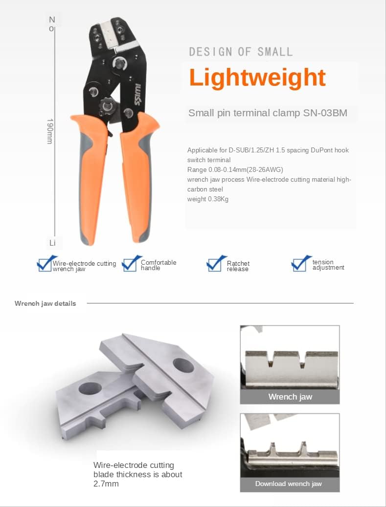 คีมย้ำหางปลา IWISS SN-01BM SN-03BM SN-28B SN-48B สินค้าอยู่ไทยพร้อมส่ง | Shopee Thailand