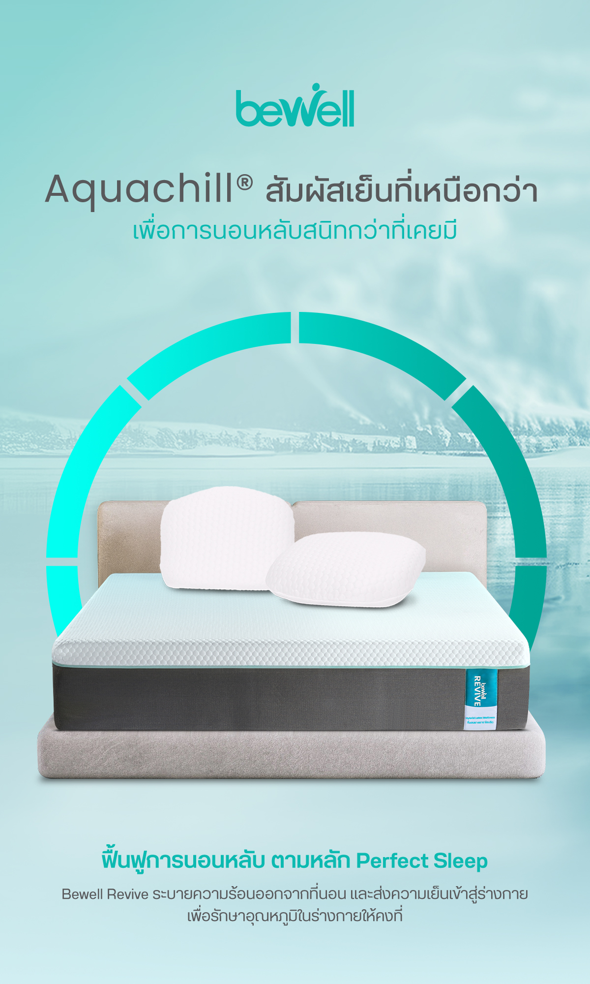 Bewell ที่นอนยางพาราไฮบริด รุ่น Revive 7 โซน 7 ชั้น นุ่มแน่น แก้ปวดหลัง ...