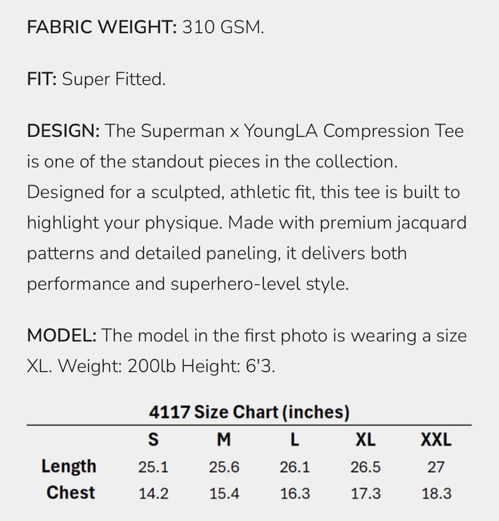 Youngla พร้อมส่งแท้ 100% 4117 - SUPERMAN COMPRESSION TEES | Shopee Thailand