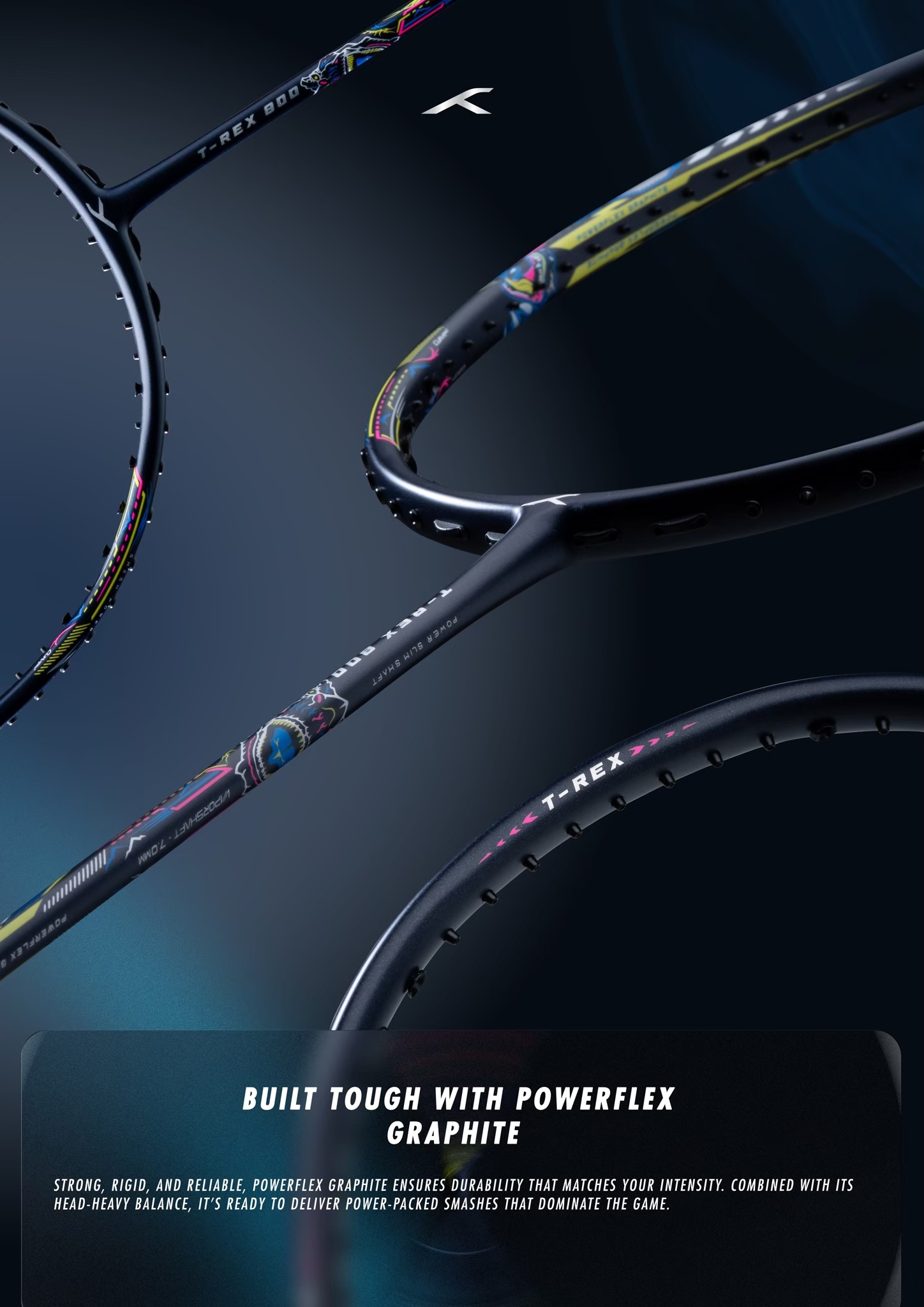 HUNDRED T-REX 800 ไม้แบดมินตัน แถม ถุง + กริป + เอ็น (ก่อนสั่งโปรดอ่าน ...